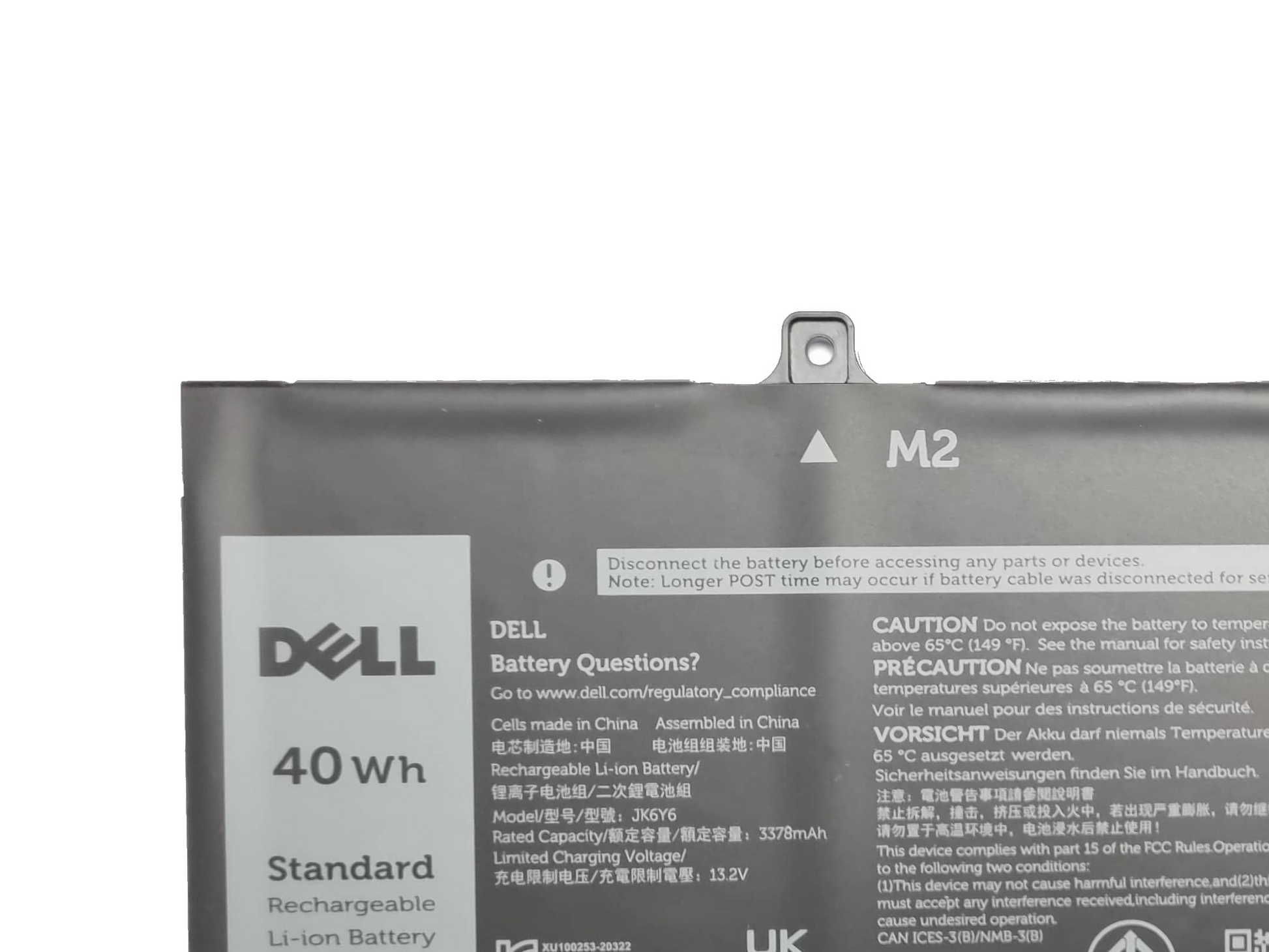 Genuine Dell Latitude 3410 3 Cell 40Wh Laptop Battery JK6Y6 C5KG6 ...