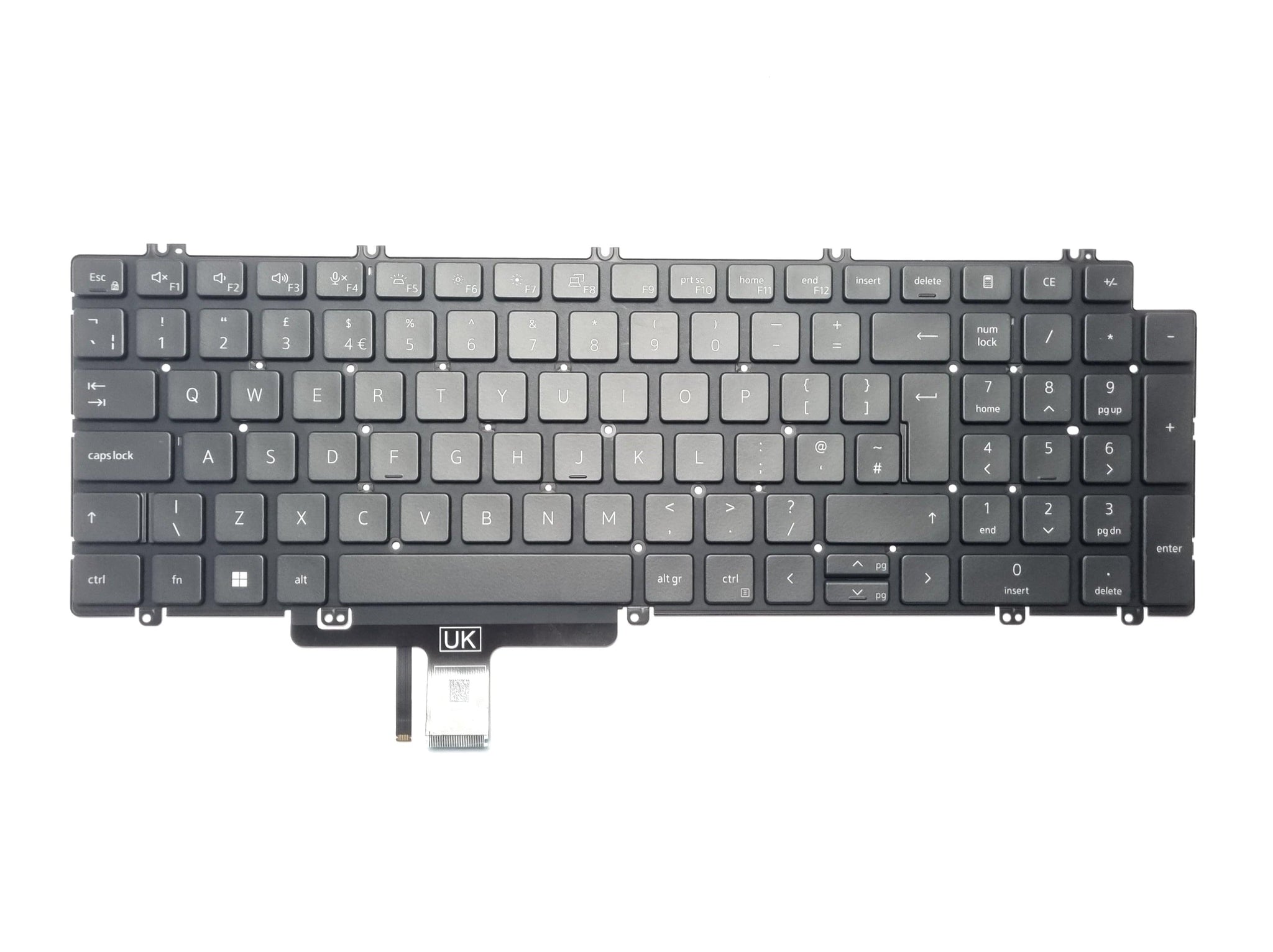 Dell Latitude 15 5520 5530 Precision 3560 3561 UK Keyboard T9DR1 T6FVY ...