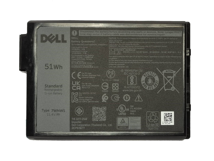 Dell Latitude Rugged 5420 5424 7424 51Wh Laptop Battery 7WNW1 DM0FC ...