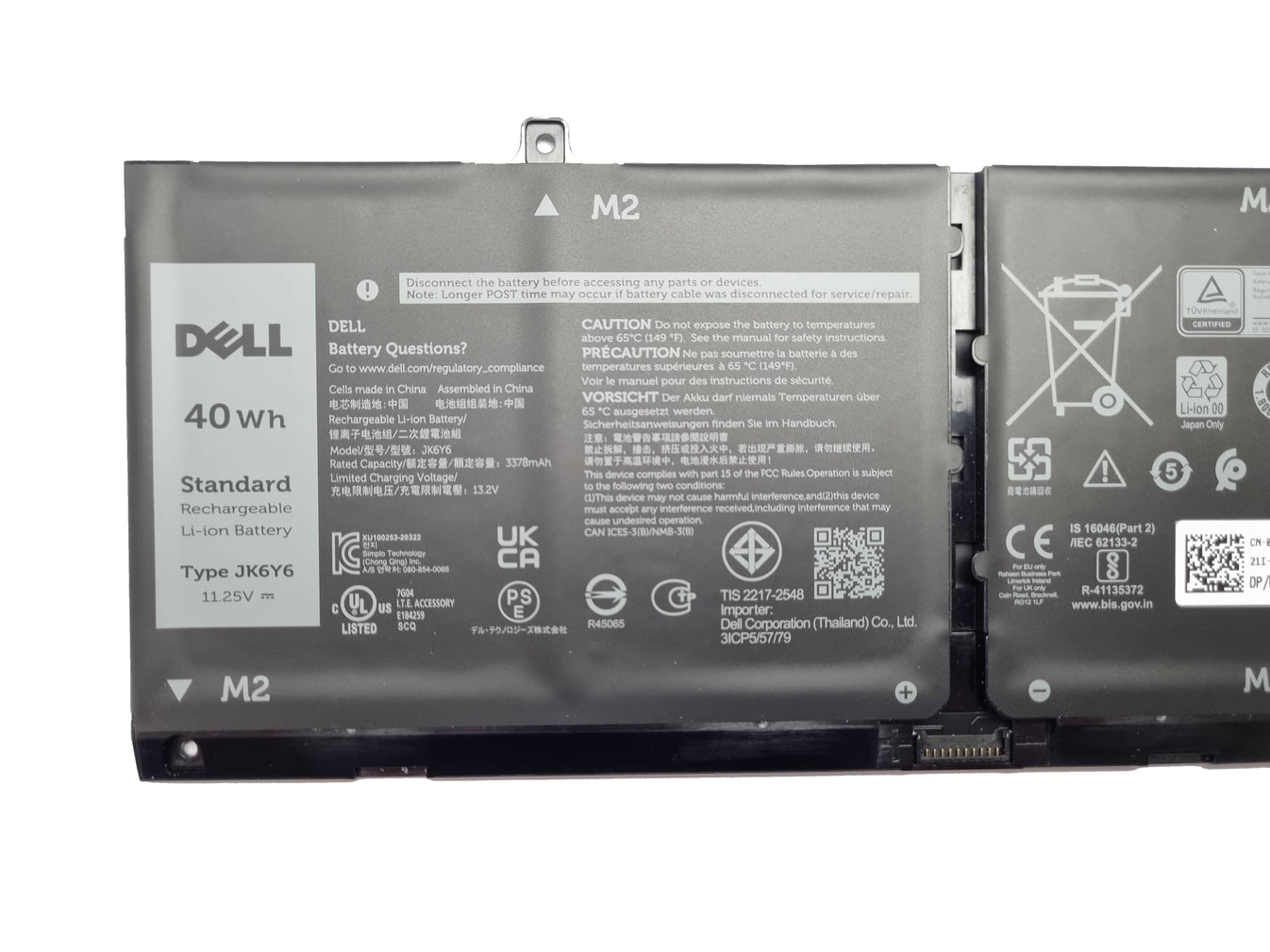 Genuine Dell Latitude 3410 3 Cell 40Wh Laptop Battery JK6Y6 C5KG6 ...