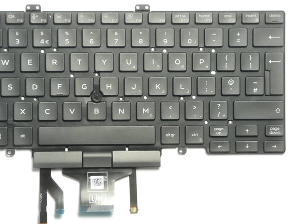 Dell Latitude 5400 5401 5410 5411 Backlit UK Dual Point Keyboard 7D2R0 ...