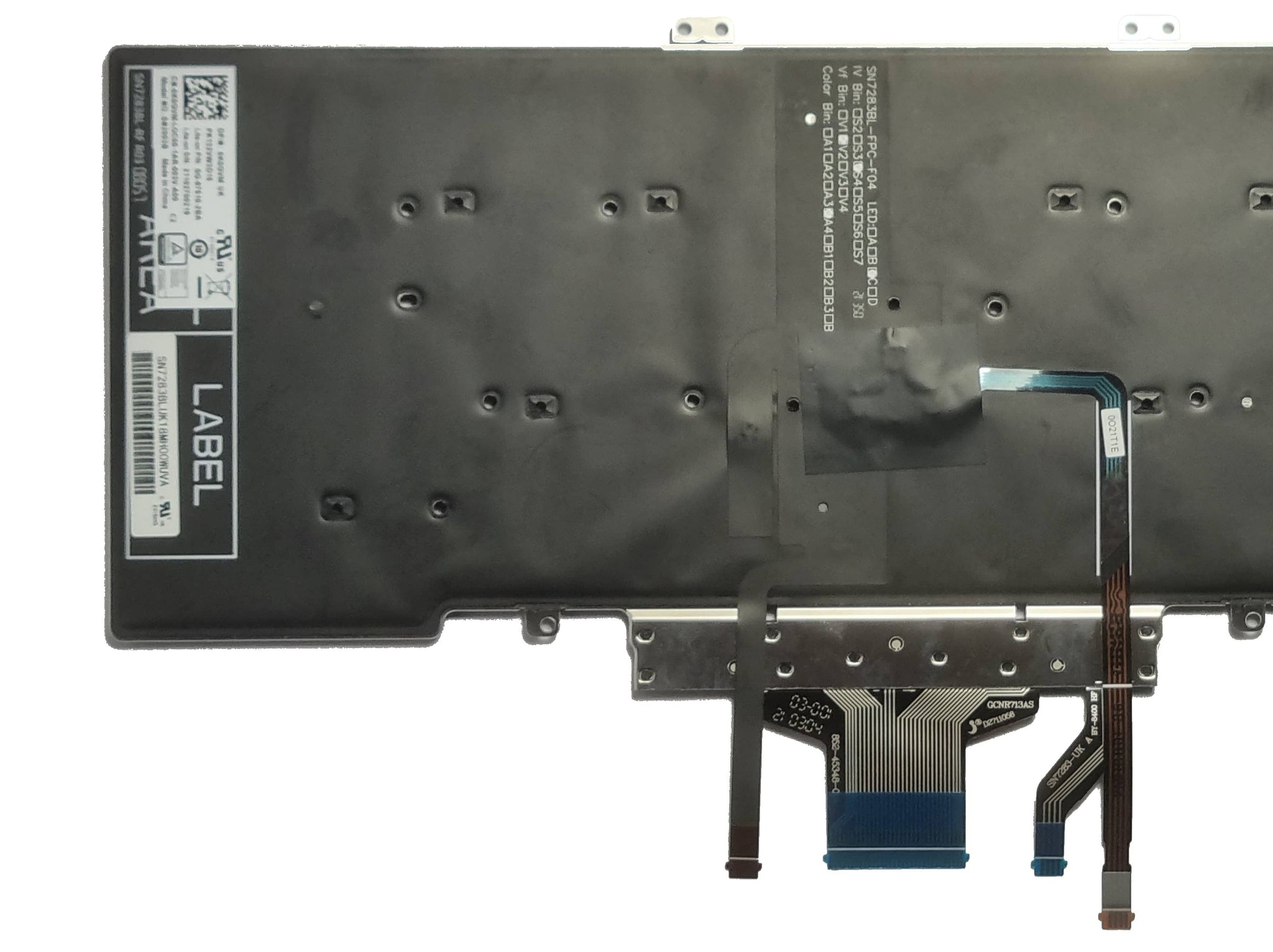 Dell Latitude 5400 5401 5410 5411 Backlit UK Dual Point Keyboard 7D2R0 ...